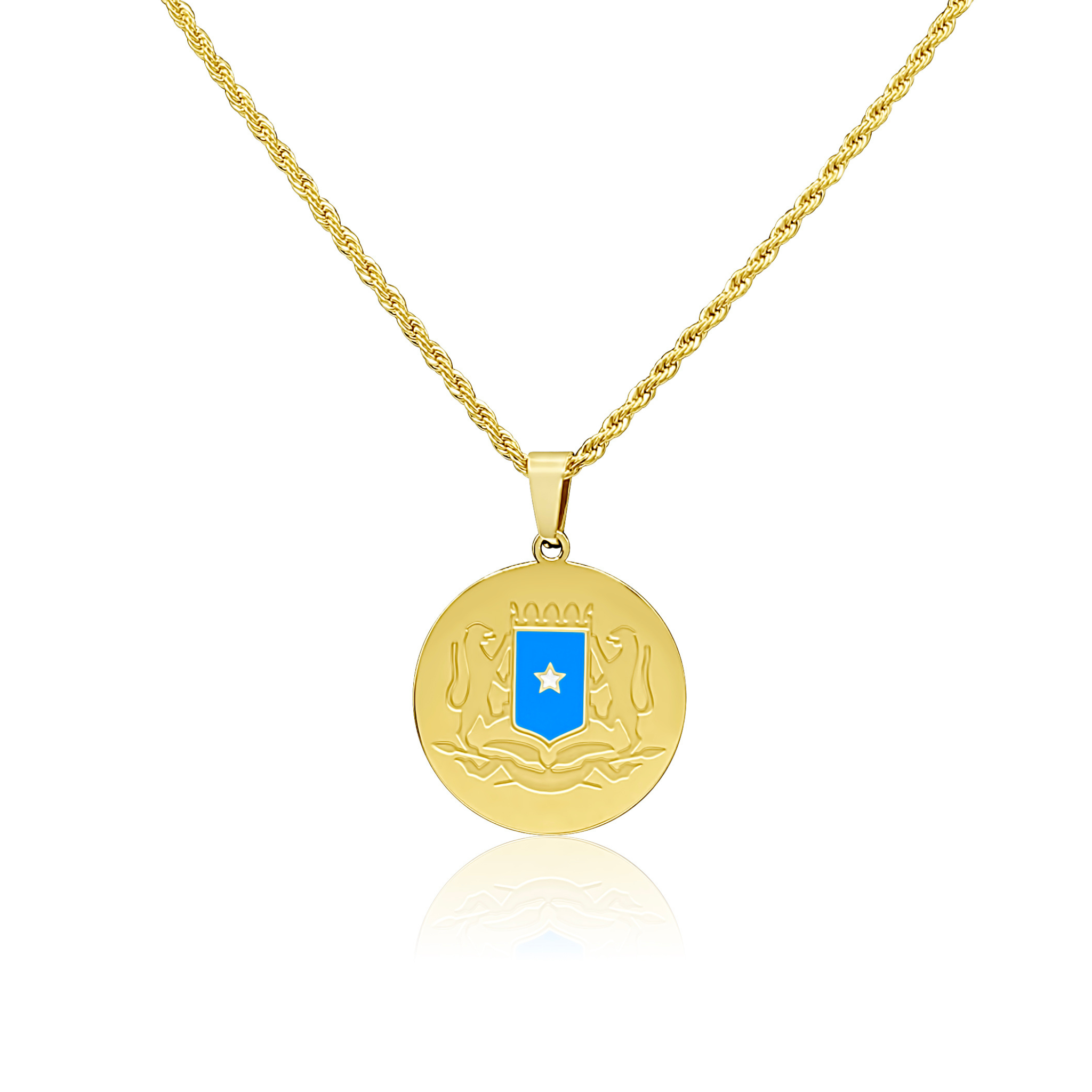 COAT OF ARMS OF SOMALIA [ROUND DISC] – Dhaxal